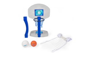 POOL360 | 2-in-1 Pool Sport Combo Set with Volleyball and Basketball Net