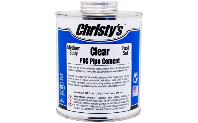 POOL360 | Medium Body Clear PVC Cement 128 oz