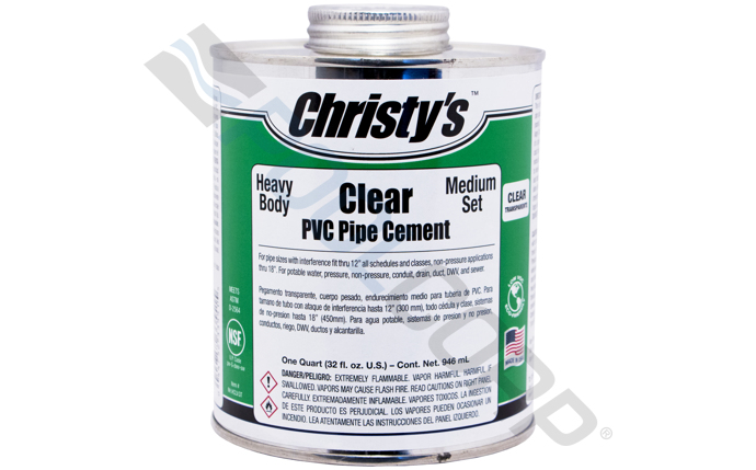 POOL360 | 1 qt Clear Heavy Body PVC Cement