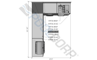POOL360 | Universal Outdoor Kitchen Appliance Cabinet 48" x 29" x 36"