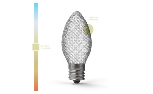 POOL360 | Warm Clear C9 (E17) Faceted SMD LED Bulb