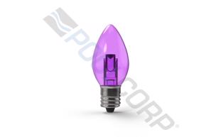 POOL360 | 1.88" x 0.8" Purple C7 (E12) Projector Series™ SMD LED Bulb 0 ...