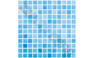 POOL360 | 1" x 1" Colors Fog Sky Blue Pool Tile