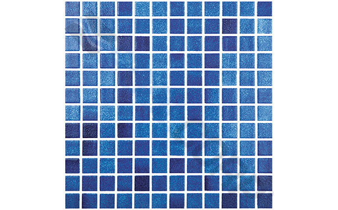 POOL360 | 1" x 1" Colors Fog Navy Blue Anti-Slip Pool Tile