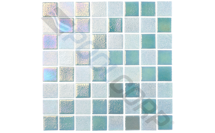 POOL360 | 1 1/2" x 1 1/2" Opal Mint Green Pool Tile