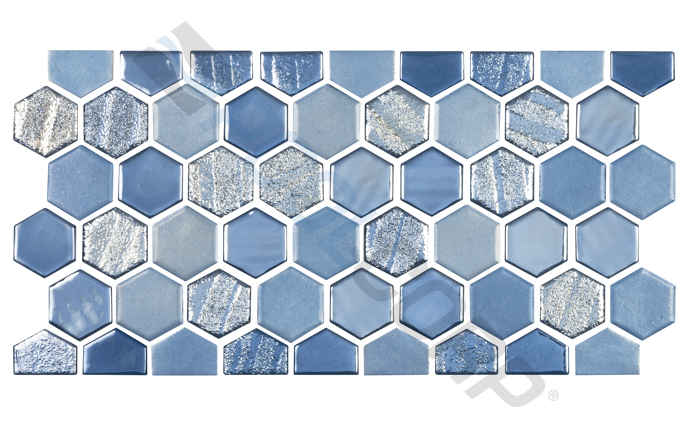 POOL360 | Sea Glass Border Cobalto