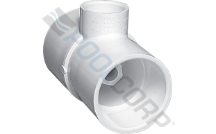 POOL360 | 1-1/2" S / 2" Spigot x 3/4" S / 1" Spigot Gunite Venturi Tee with Nozzle